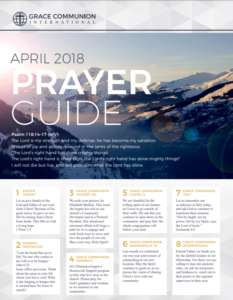 April Prayer Guide | Grace Communion International Resources