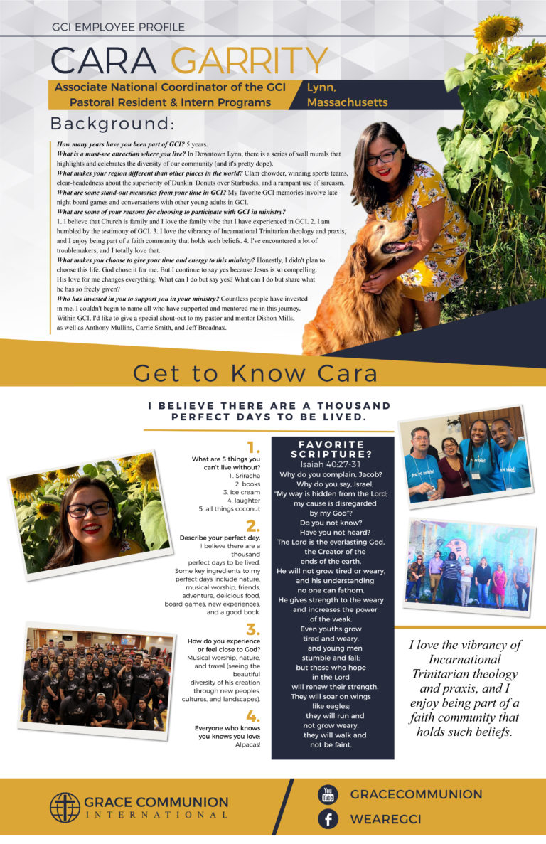 GCI Employee Profile - Cara Garrity | Grace Communion International ...