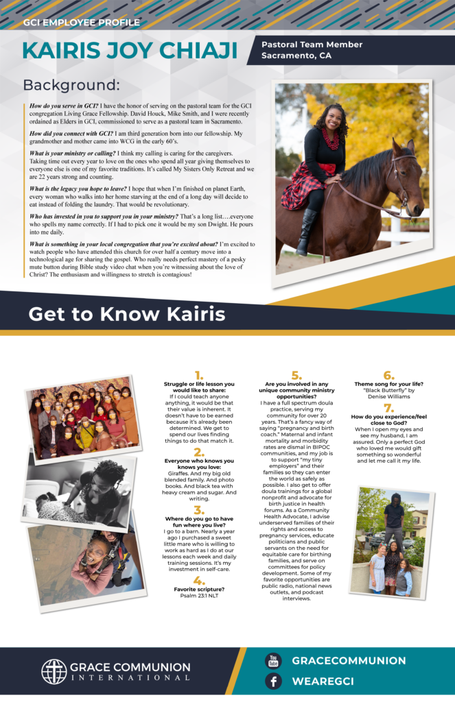 Kairis Joy Chiaji Profile-01 | Grace Communion International Resources